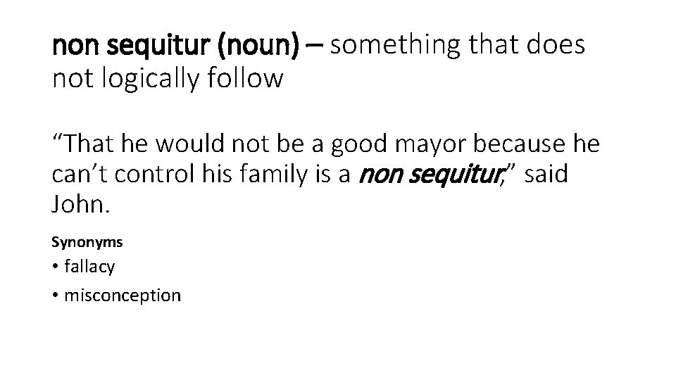 ACT Power Plus Vocabulary Lesson Five fop noun