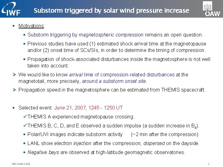 Substorm Triggering by Pressure Increase in Solar Wind