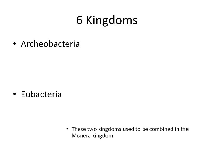 Classification of Organisms and Body plans Unit 1