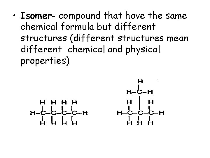 Organic Molecules Chapter 6 section 4 Carbon Body