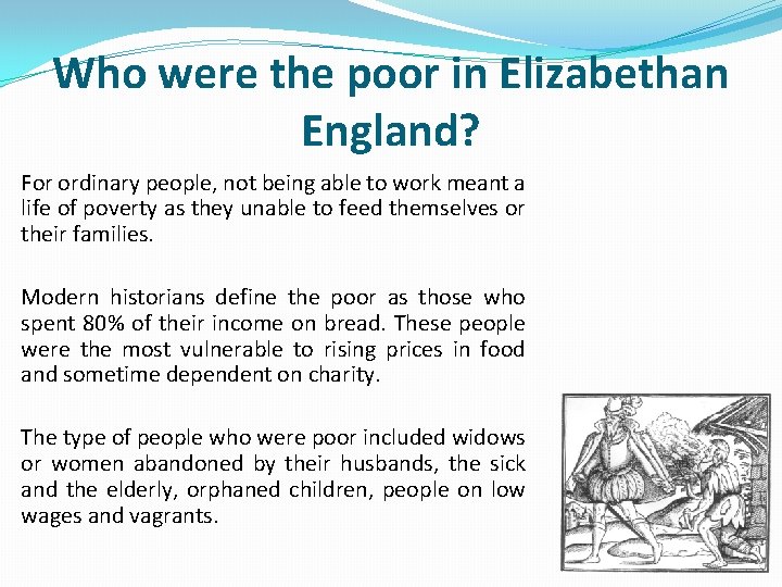 Why did poverty increase in Elizabethan England Learning