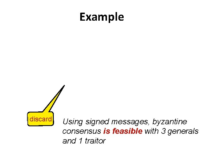 Byzantine Generals Problem Solution using signed messages A