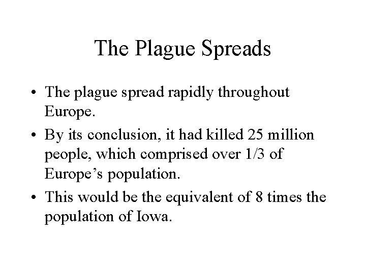 The Black Death The Effects of the Plague