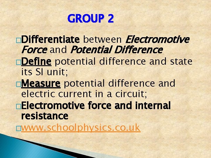 WEBQUEST FORM 3 Physics Prepared by Paul Mwika
