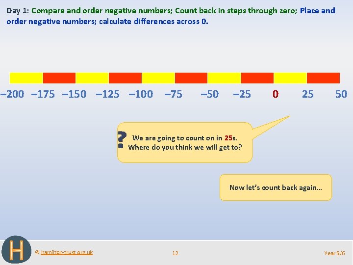 Revision Numbers and place value Objectives Day 1