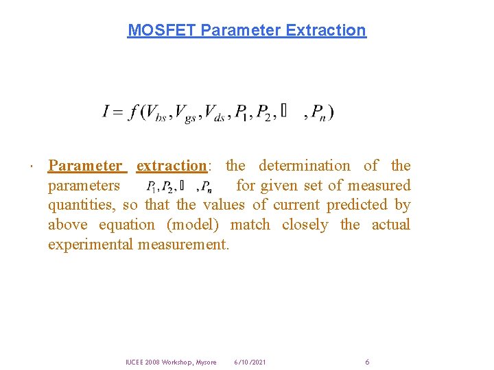 Parameter Extraction Of Advanced Mosfet Model Abhay Chopde