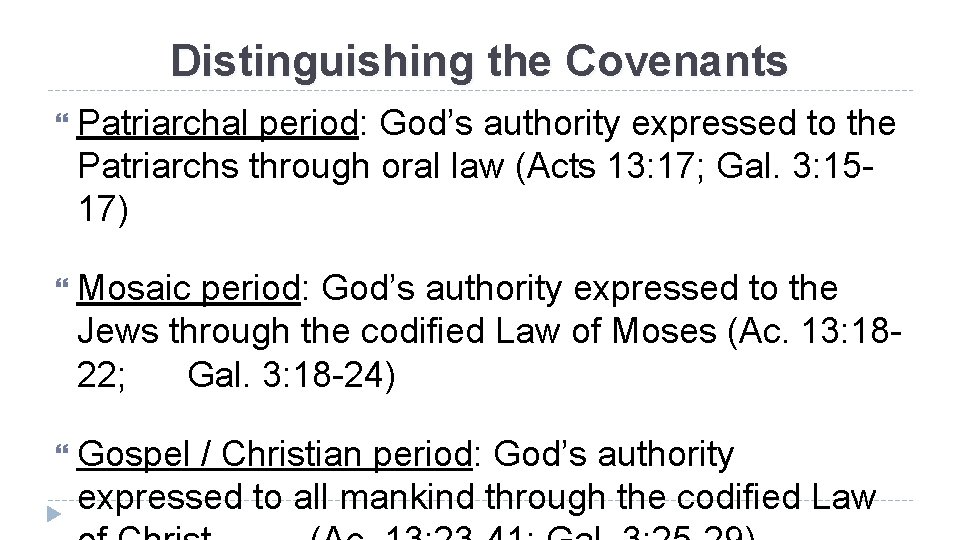 Yes But My Bible Says Distinguishing the Covenants