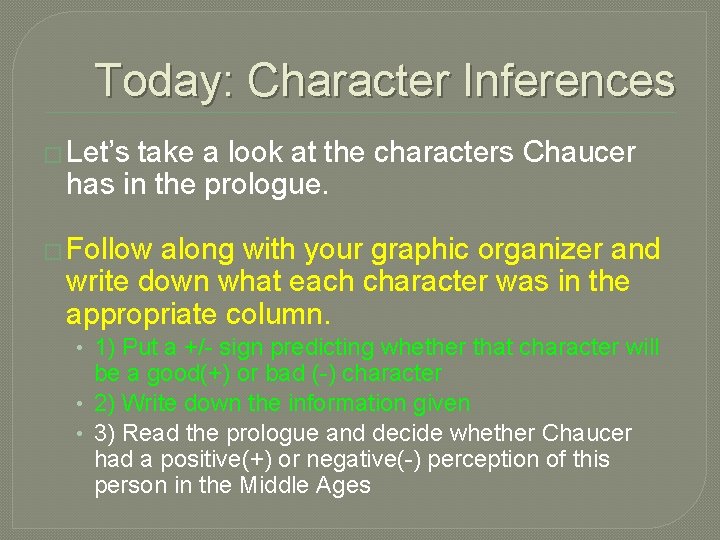 The Middle Ages Continued Canterbury Tales Day 3