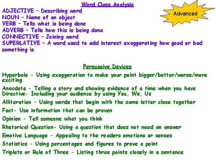 BASIC AF 5 To explain and comment on