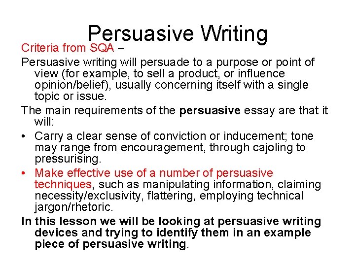 Persuasive Devices 3 B 2 English Persuasive Writing
