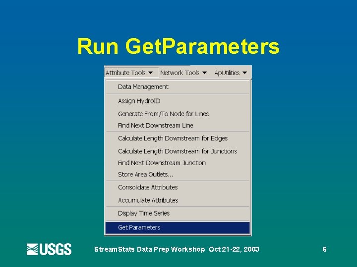 Loading Data into Arc Hydro Computing Basin Characteristics