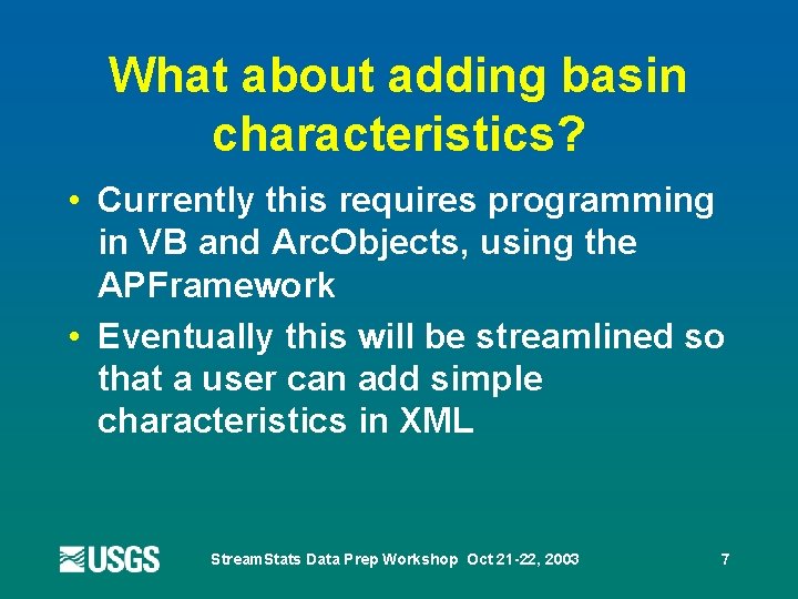 Loading Data into Arc Hydro Computing Basin Characteristics