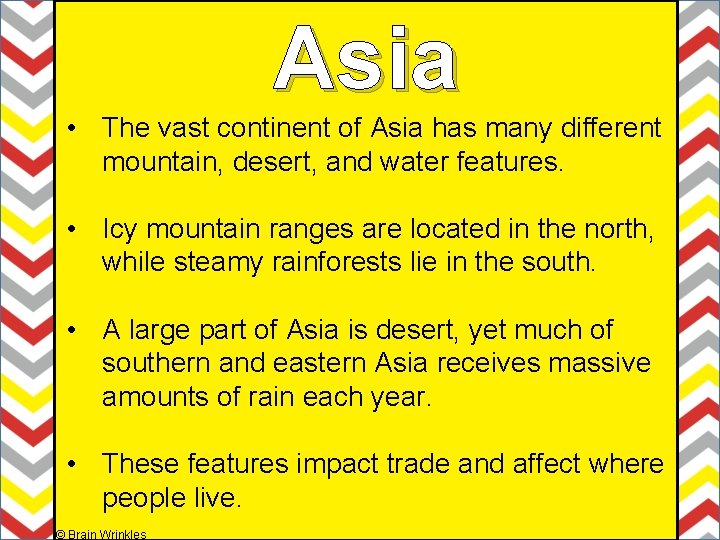 Southern Eastern Asia POPULATION TRADE Brain Wrinkles STANDARDS