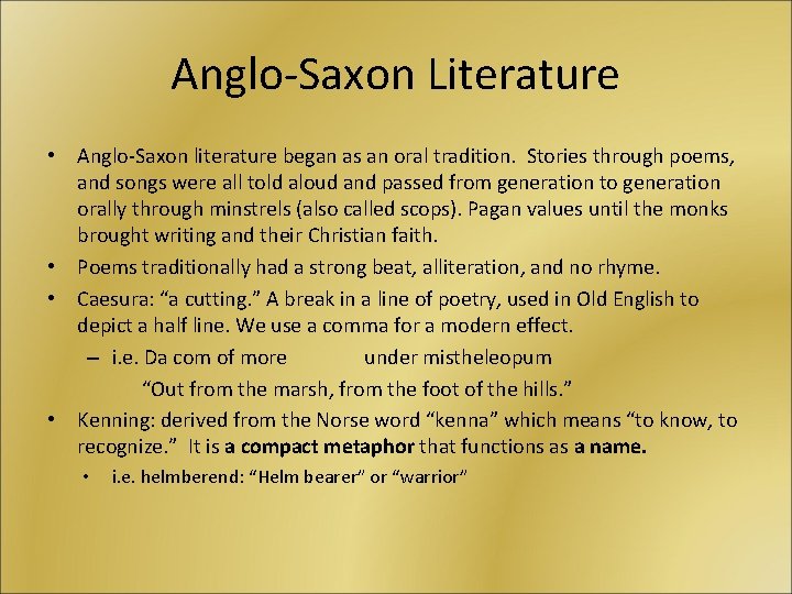 The AngloSaxons and Beowulf A presentation by Jan