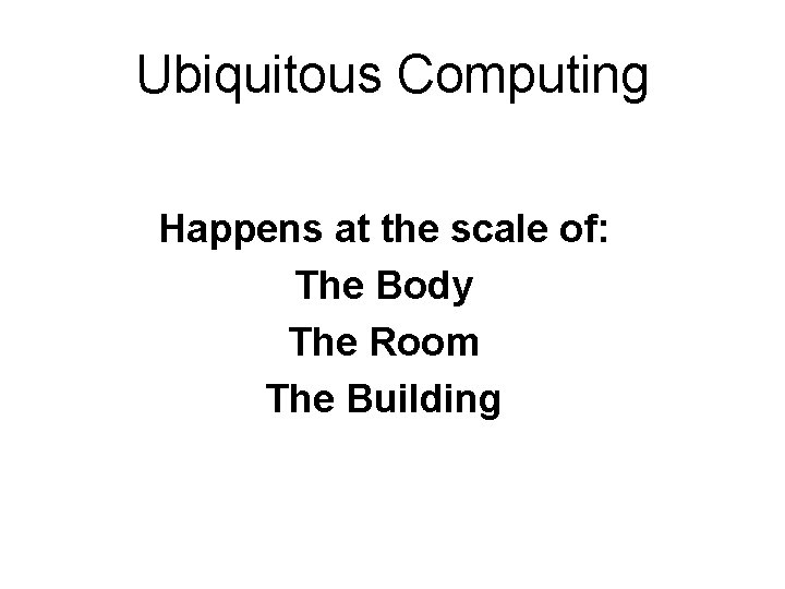 Ubicomp and Libraries Chris Peters and Michael Porter