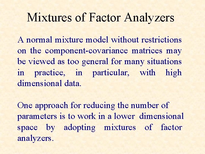 Use of Microarray Data via Model Based Classification