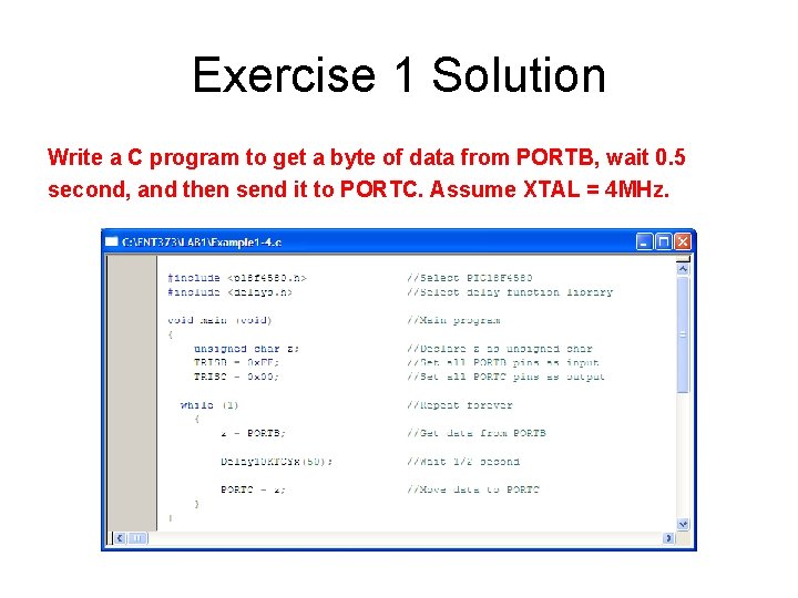 Introduction to Embedded C Programming with PIC 18