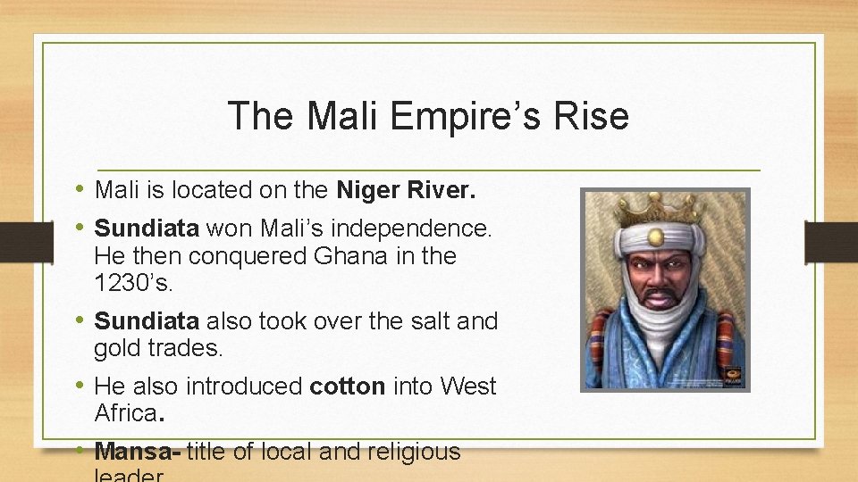 The Mali Empire Part 1 Mr B Productions