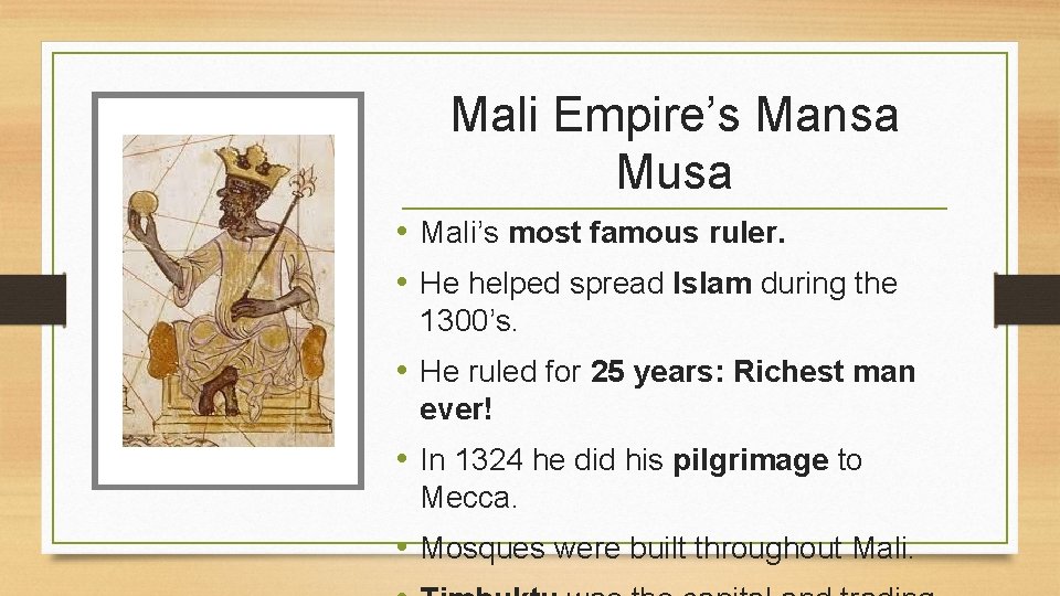 The Mali Empire Part 1 Mr B Productions