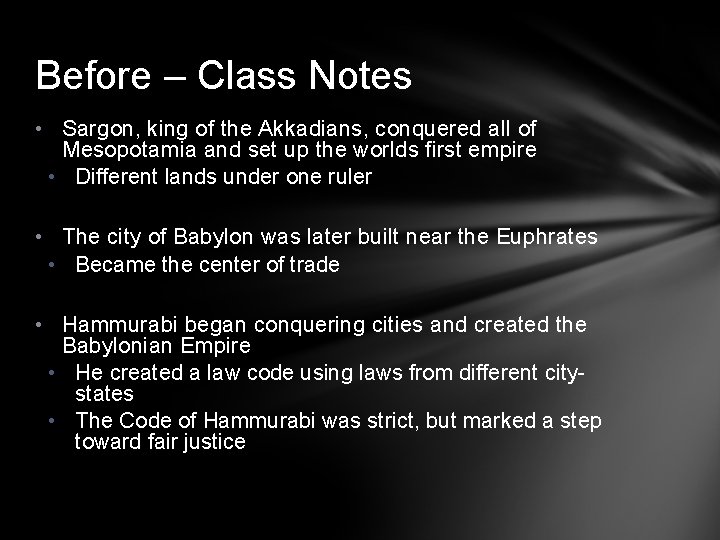 Sargon and Hammurabi Coach Crews World History Todays