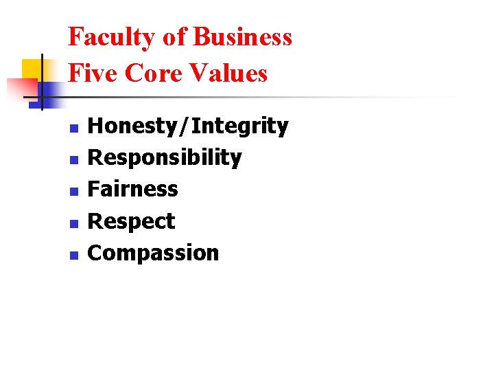 FB 2100 How Core Values are integrated in