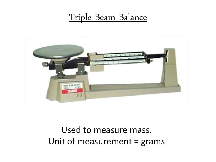 Science Lab Equipment Triple Beam Balance Used to