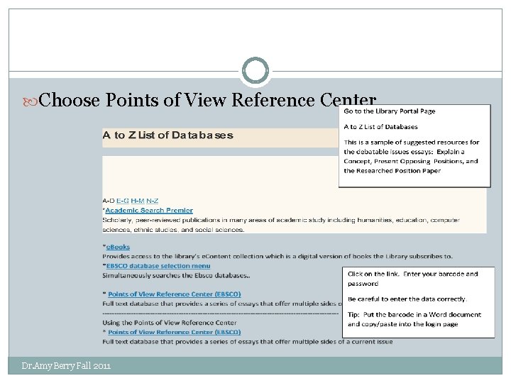 Library Research Guide Points of View Reference Center