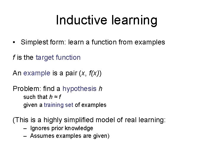 Learning From Observations Inductive Learning Decision Trees Ensembles