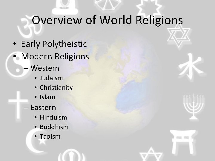 World Religions World Religions Notebook You will complete