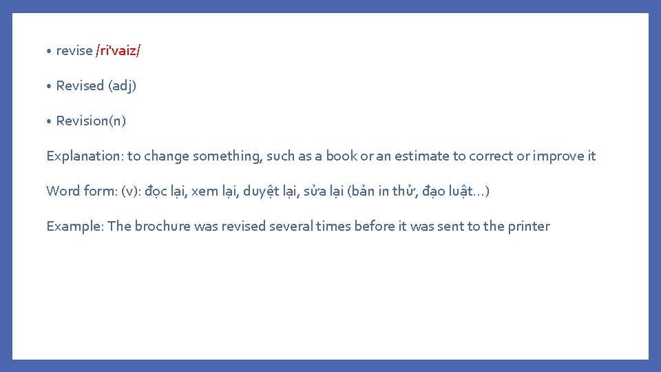 LESSON 4 VOCABULARY assemble sembl Explanation to bring