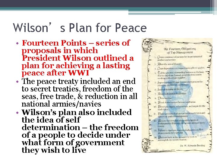 Chapter 13 Section 4 A Flawed Peace Objective