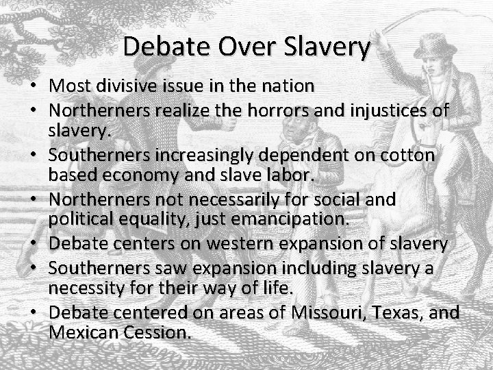 Antebellum Introduction 1820 1860 MarketIndustrial Revolution Shift from