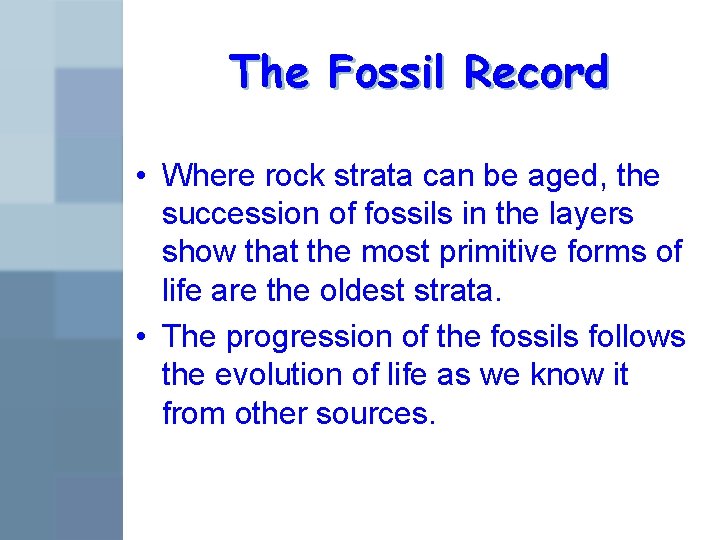 Evidence for Evolution Biogeography This is the study