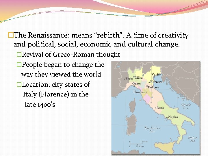 Renaissance Global 9 Section 1 The Renaissance in