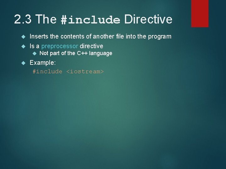 Lecture 2 C Basics Topics 2 1 The