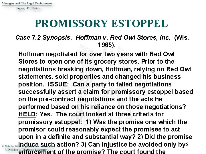 CHAPTER 7 Contracts INTRODUCTION This chapter yields basic