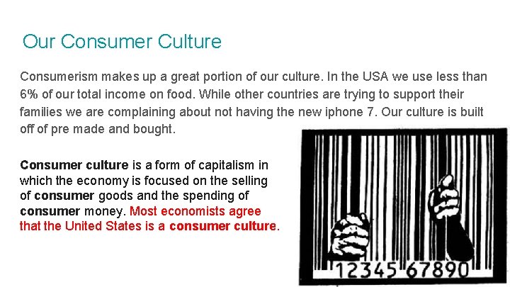 The Evils Of Consumerism The debt that comes