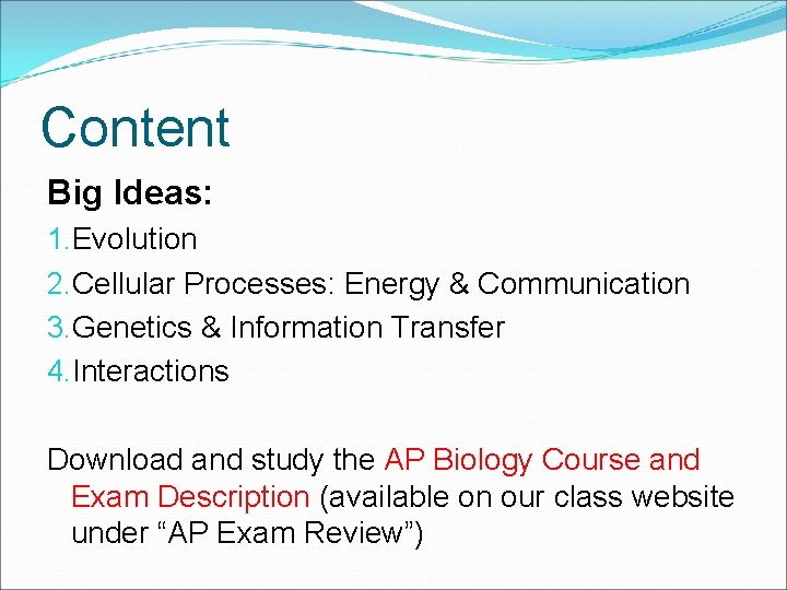 Quick Guide to the 2014 AP Biology Exam