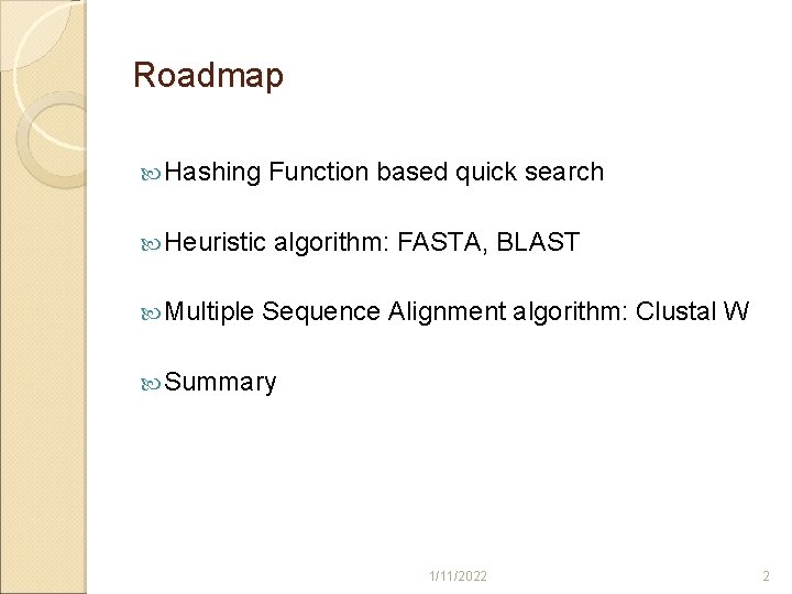 CSCE 555 Bioinformatics Lecture 6 Sequence Alignment part