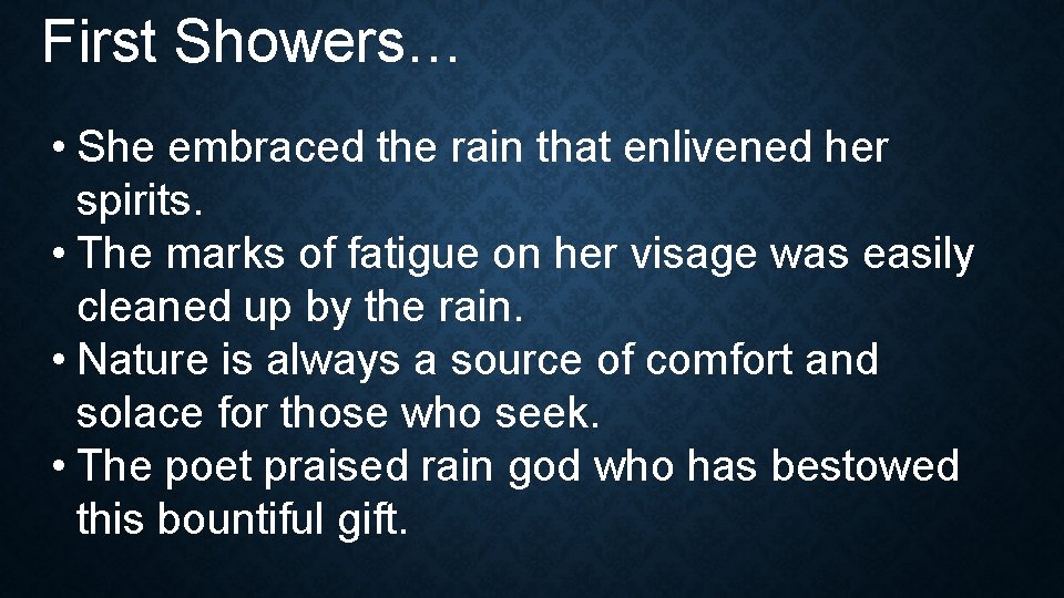 FIRST SHOWERS NALINI SHARMA BILINGUAL WRITER INDIAN POET