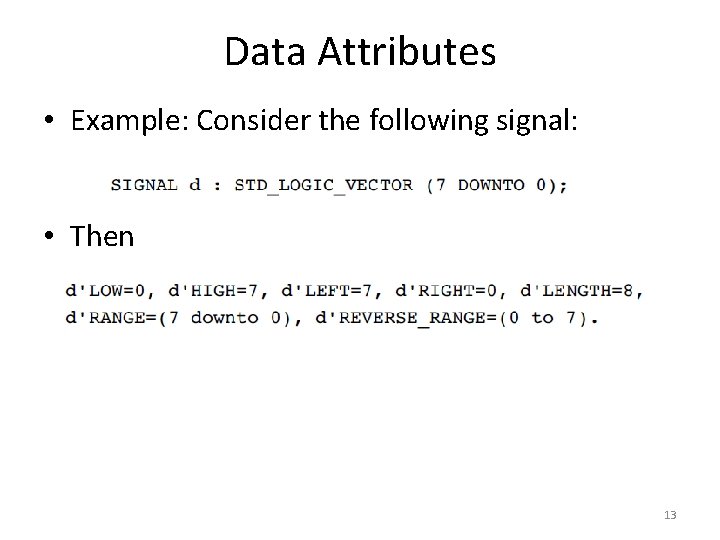 Advanced FPGA Based System Design Lecture8 VHDL Operations