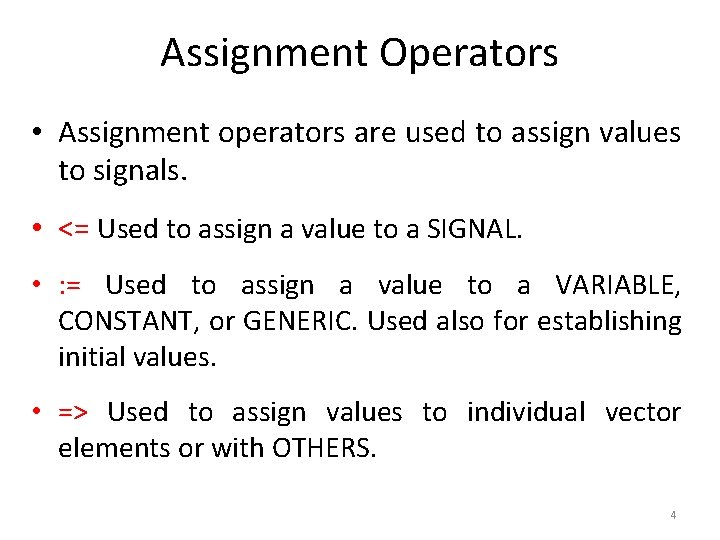 Advanced FPGA Based System Design Lecture8 VHDL Operations
