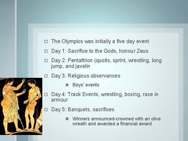 Ancient Greek Sport What do we know about