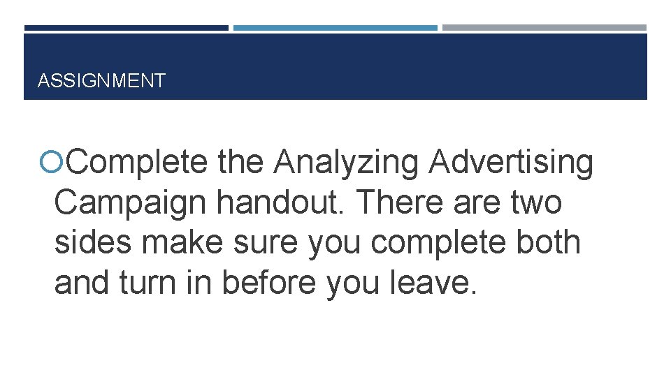 ADVERTISING CAMPAIGN BY HEATHER ALLEN WHAT IS IT