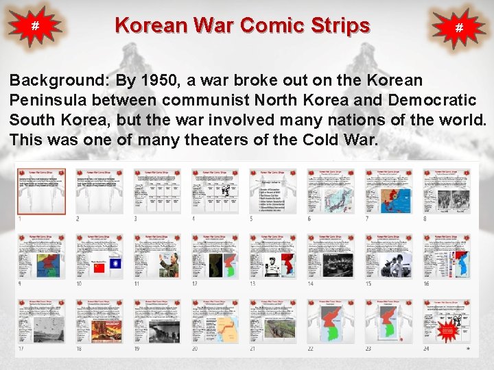 Korean War Comic Strips Background By 1950 a