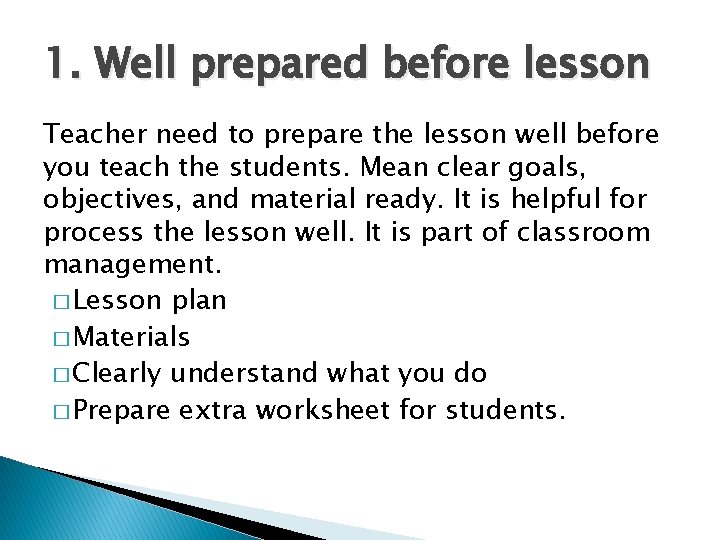 Classroom Management Prepared by Mr Chay Sinath Classroom