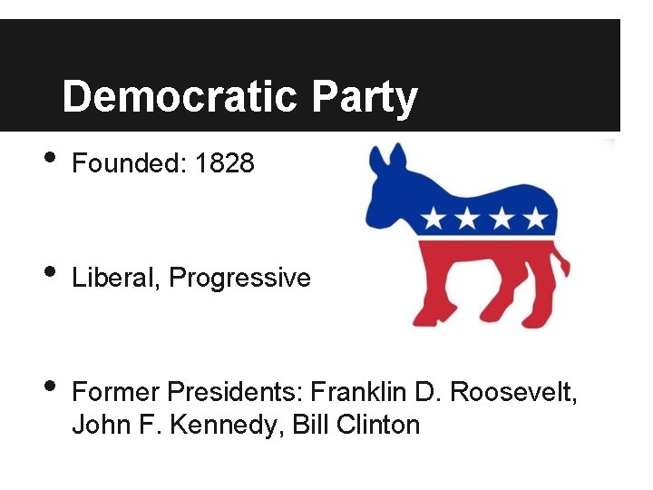 POLITICAL PARTIES Bell Ringer What is the purpose