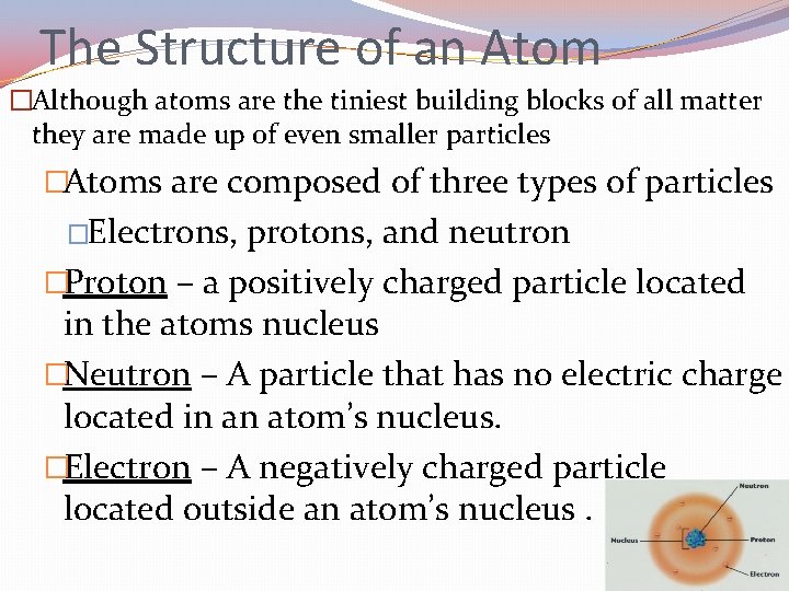 Atomic Structure and the Periodic Table Warm Up