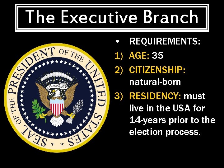 Article II U S Constitution The Executive Branch