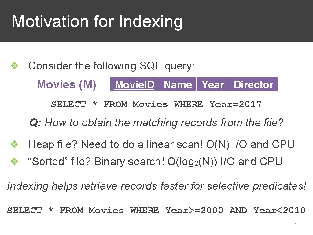 CSE 132 C Database System Implementation Arun Kumar